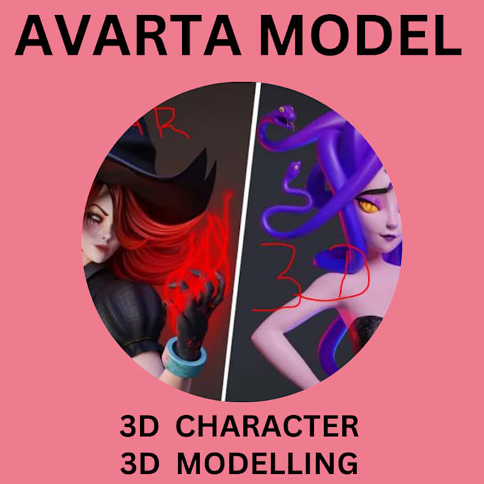 Do 3d modelling character,3d model rigging, avatar by Samsonaki | Fiverr