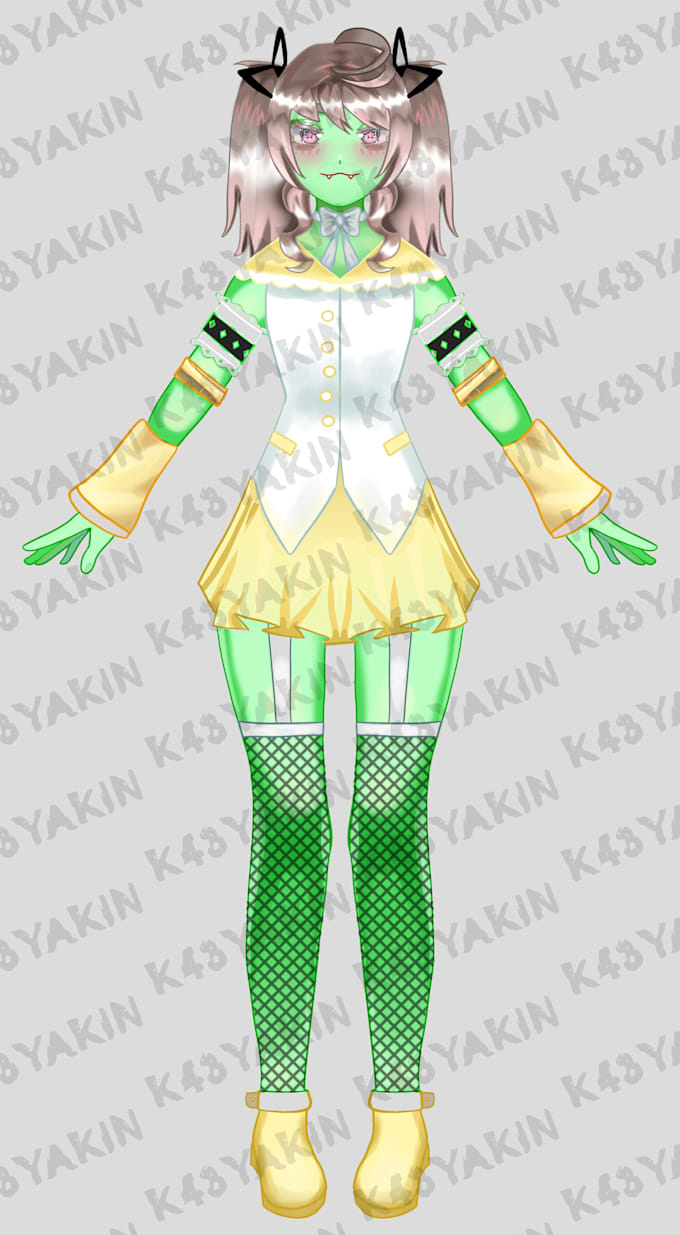 Draw your custom vtuber by Momorinnie | Fiverr