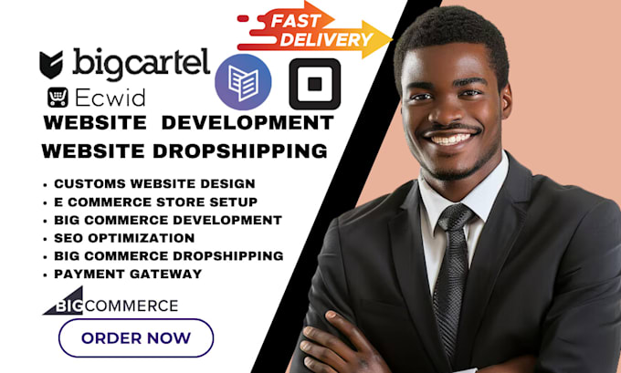 Design,redesign ecwid square online big cartel big commerce website ...