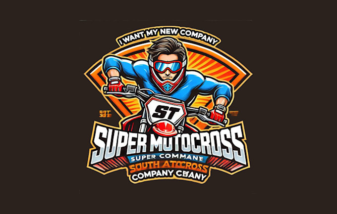 Design a super motocross mascot logo for your team or brand by Bertrand ...