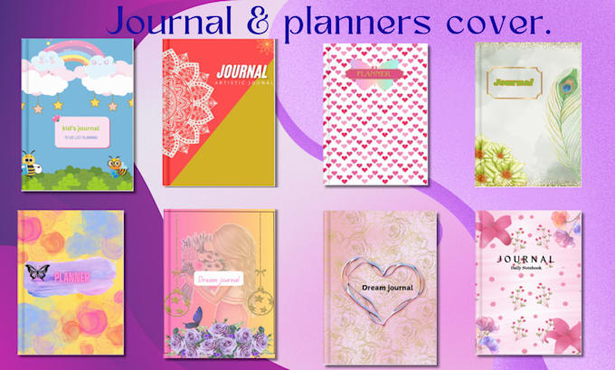 Design journal and planner cover design by Dips30 | Fiverr