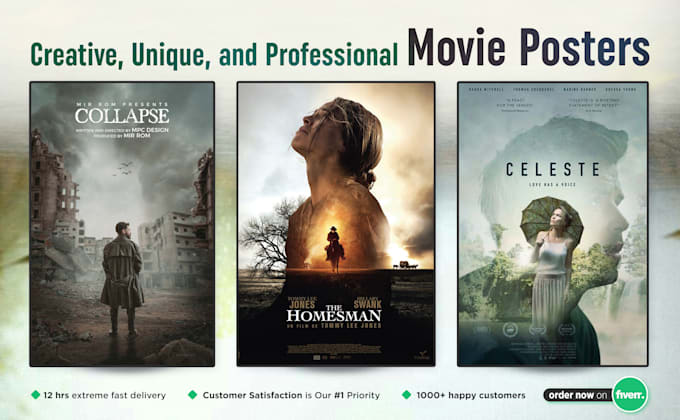 Design professional movie poster , film poster by Poster_waves | Fiverr