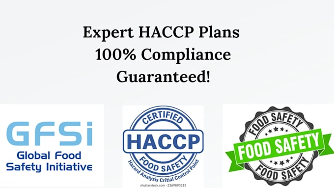 Create haccp or food safety plan, procedures, and monitoring forms by Nimra_mz | Fiverr