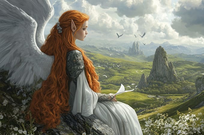 Create epic dnd character art custom fantasy illustrations by ...