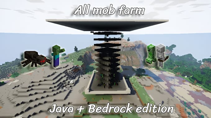 Make best farms for you in minecraft java or bedrock by Tasavar | Fiverr