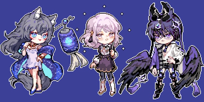 Crea animazione personaggio pixel art 2d foglio sprite pixel nsfw ...