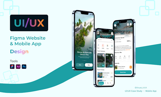 Do mobile app ui, figma design, uiux design, app uiux, website design by Shuab_uiux | Fiverr