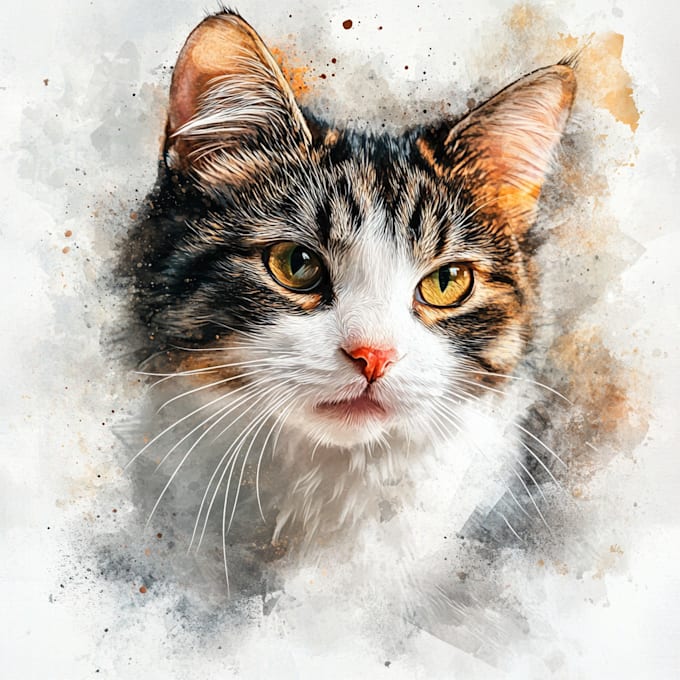 Do a color drawing pet portrait of your photo by Zillahochola | Fiverr