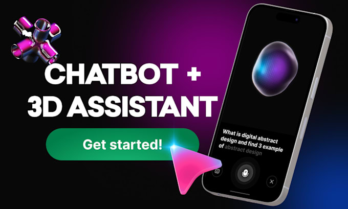 Create a stunning chatbot design with 3d assistant by Southmotion | Fiverr