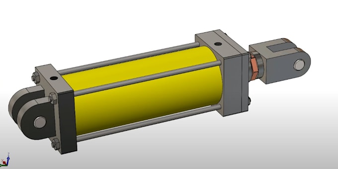Design 3d hydraulic cylinder 2d technical drawings by Kapil_sarser | Fiverr