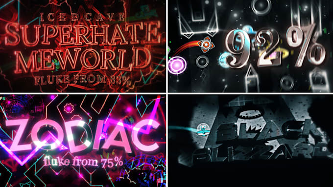 Make you an amazing 3d geometry dash thumbnail by Animized | Fiverr