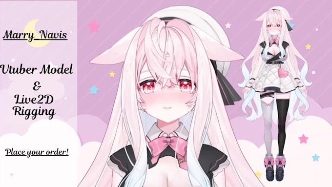 Create vtuber model, live2d design, vtuber rigging, 2d pet vtuber, prprlive by Marry_navis | Fiverr