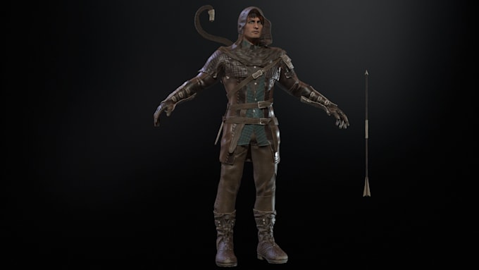 Best vr game 3d character model retopology, pbr texture, rig, animation ...