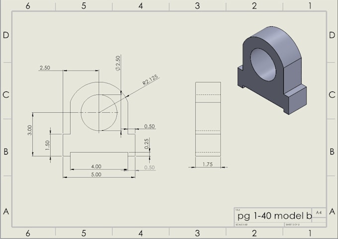 Create 2d technical drawing from 3d models by Madds0629 | Fiverr