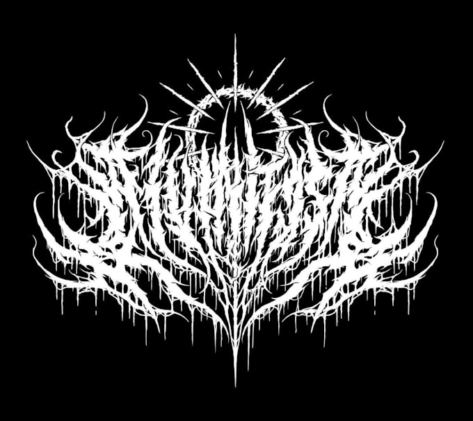 Black metal, death metal, deathcore emblem monogram band logo by Jason ...