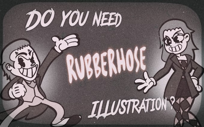 Do rubber hose 1930s style illustrations vintage cartoon art by Fathan ...
