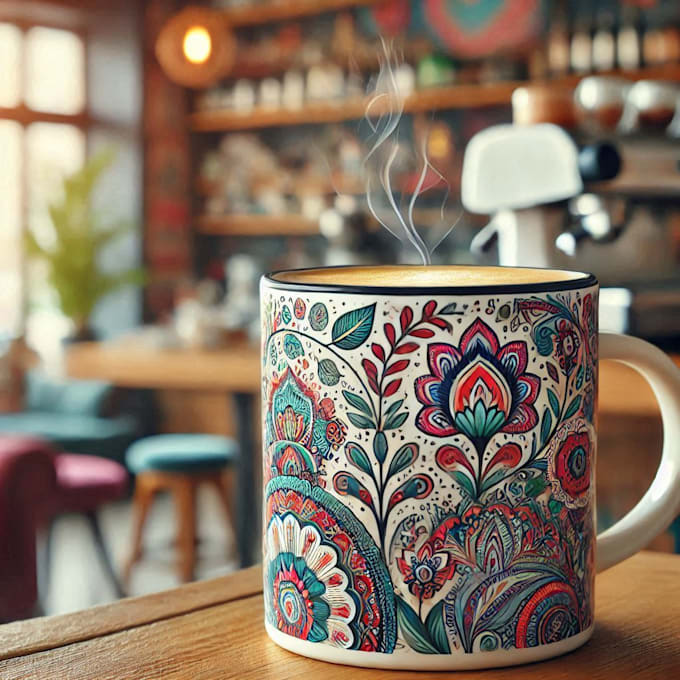 Create a custom unique coffee mug design by Ameliawebber | Fiverr