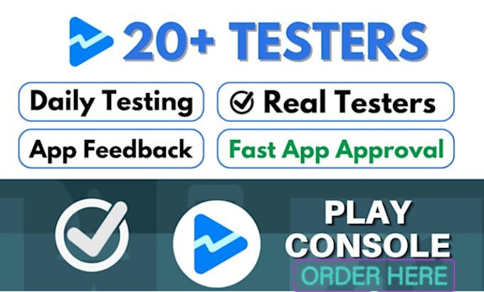 Provide 20 testers for closed testing on google play console android ...