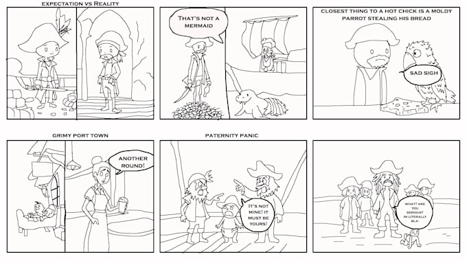 Illustrate comic books, storyboards and handdrawn art for you by ...