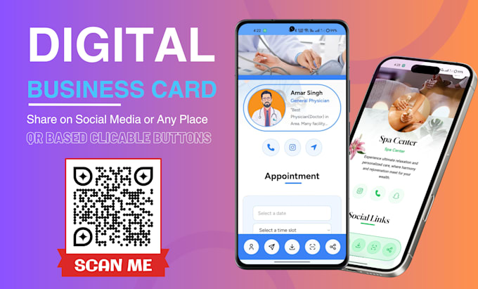 Create clickable digital business card design by Vijetasingh532 | Fiverr