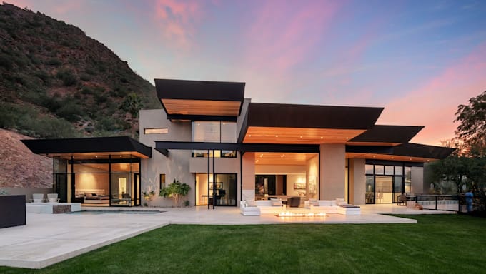 Visualize architecture 3d house design exterior rendering, house design,3d max by Lindaite | Fiverr