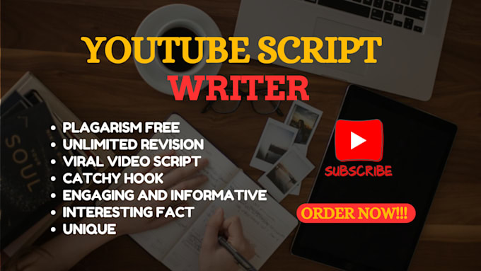 Research and write a youtube video or movie script as scriptwriter scriptwriting by Elli__ | Fiverr