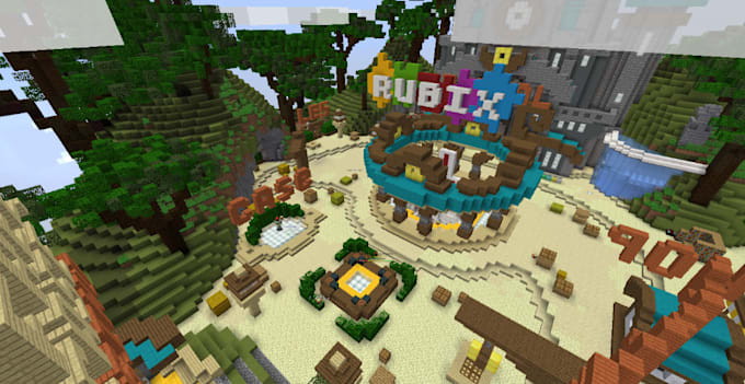 Build minecraft spawn hubs, minecraft map, with worldpainter, minigame ...