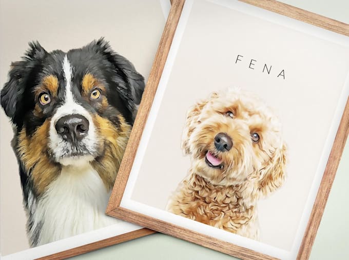 Draw custom pet portrait, digital pet, pet drawing by Usamarahouani ...