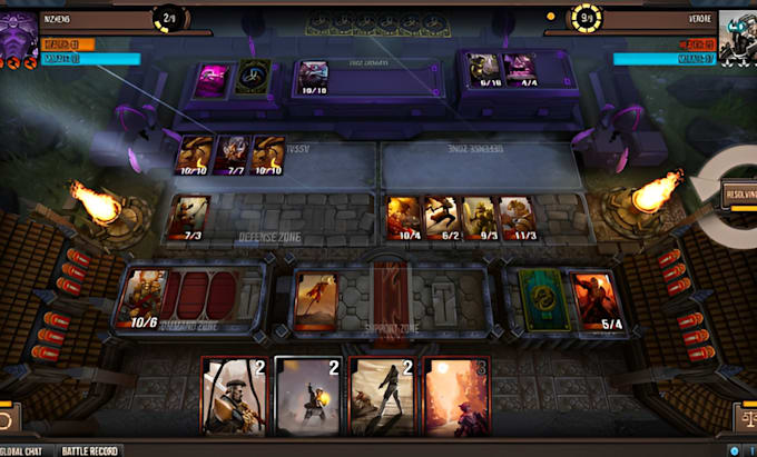 Build online multiplayer trading card game 2d card game 2d unity game board game by ...