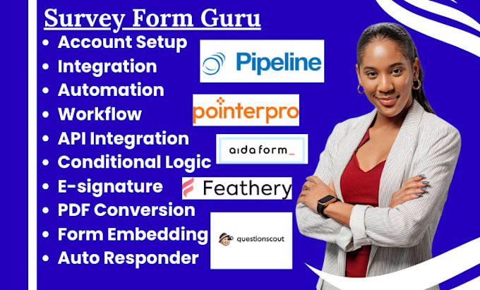 Setup questionscout aidaform pipeline pro feathery cognito form pointerpro by Formproexpert | Fiverr