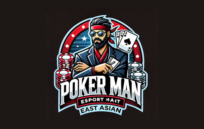 Create awesome poker man mascot logo with free vector file by Enos_kub ...