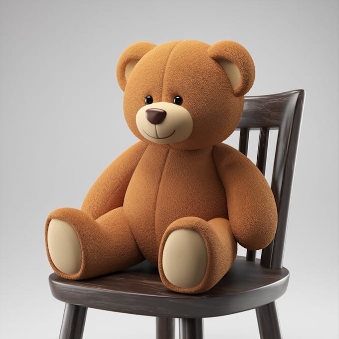 3d teddy bear mascot logo, illustration for shopify, dropshipping and ...