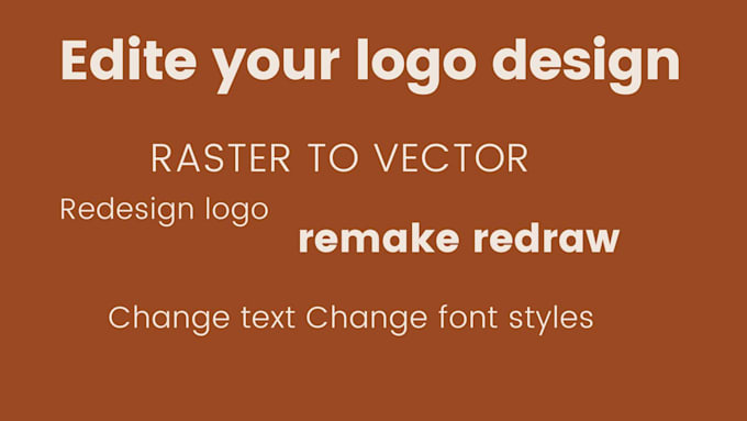Edit, recolor, change font resize your logo by Emilia_mendez | Fiverr