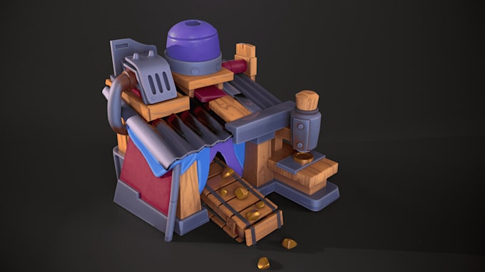 3d digital building,3d printable stl file,cad model medieval terrain ...