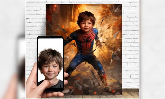 Create a personalized superhero portrait by Hakimanimation | Fiverr