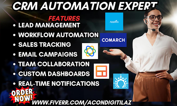 Setups crm automation apptivo crm comarch close streak crm bitrix24 salesflare by Acondigitilaz ...