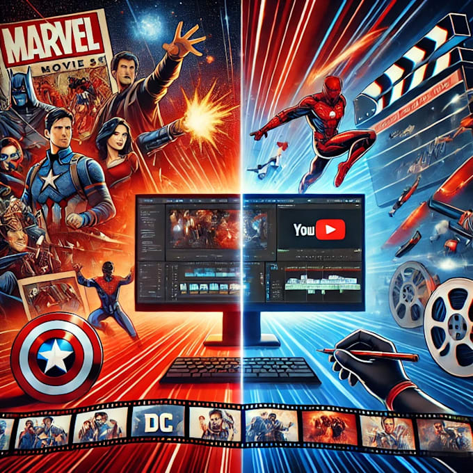 Marvel and dc movies video editing services copyright free videos for ...