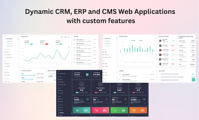 Develop dynamic erp, crm and cms web applications by Myfaxtor | Fiverr