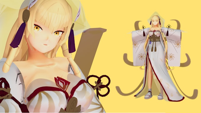 Make a 3d model for vtubers or vrchat by Johnmayonnaise | Fiverr