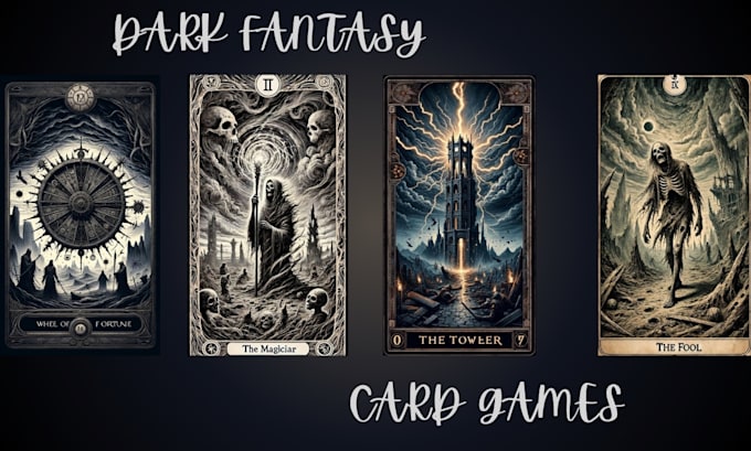Draw exclusive card designs for your fantasy card or board game by ...