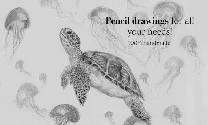 Create handmade pencil drawings for all your needs by Nanashart | Fiverr