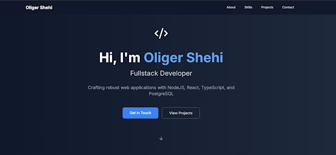 Create a custom desired website using react by Oligershehi | Fiverr