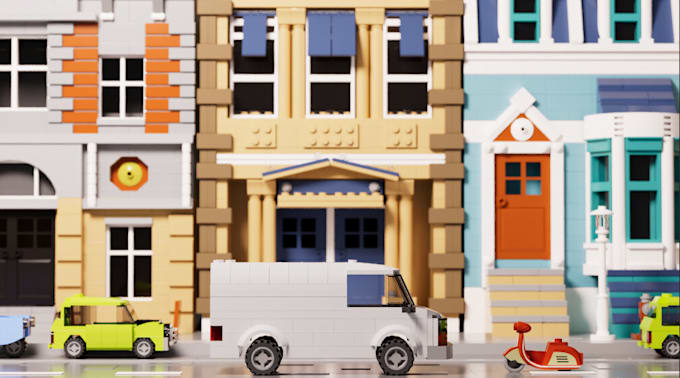 Design custom 3d lego model 3d model lego set lego moc with manual ...