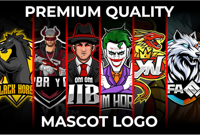 Make brilliant design a unique sports, mascot, esports and gaming logo ...