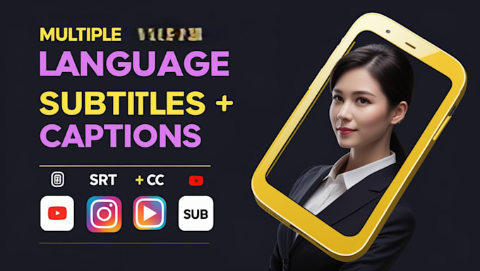 Add subtitles, captions and give srt in multiple languages by Digital_rakshi | Fiverr