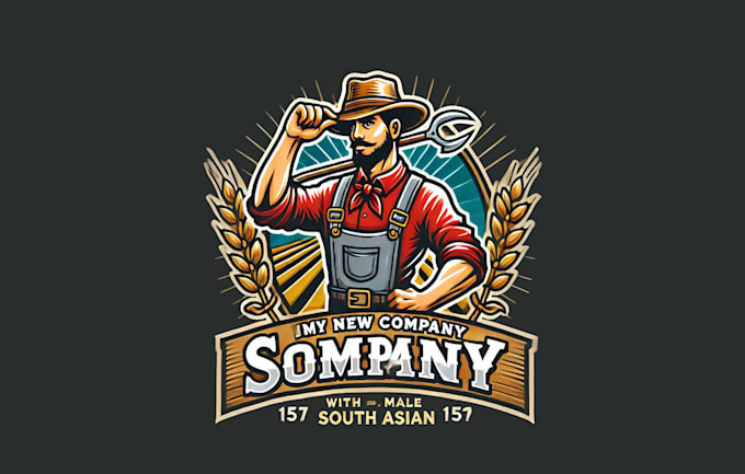 Design a unique and professional farmer mascot logo for your brand by ...