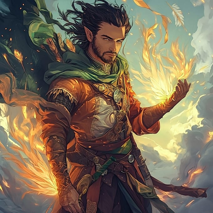 Illustrate fantasy character illustration fantasy art by Aethind | Fiverr