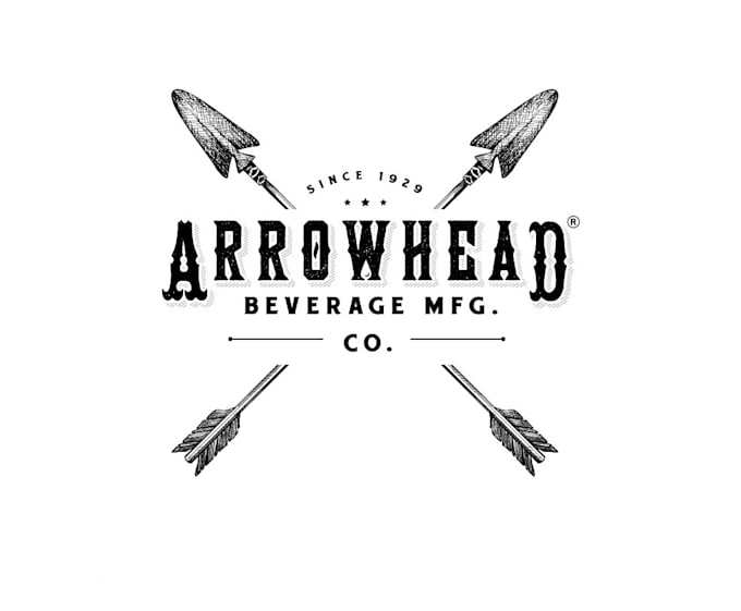 Design awesome arrowhead beverage logo by Kaley_gleason | Fiverr