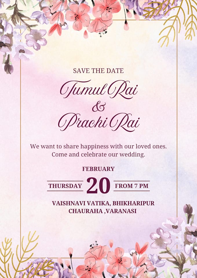 Design elegant and unique complete wedding invitation suite by ...