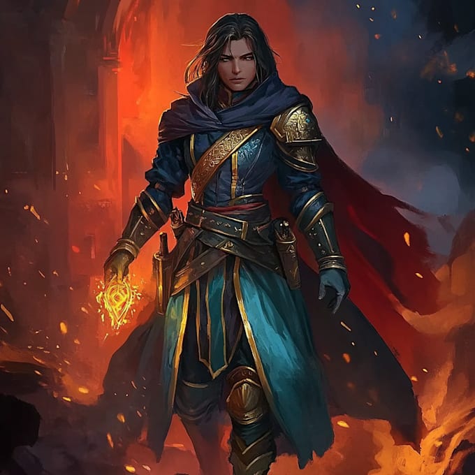 Draw a dnd character art and dnd character art by Rodgeright | Fiverr